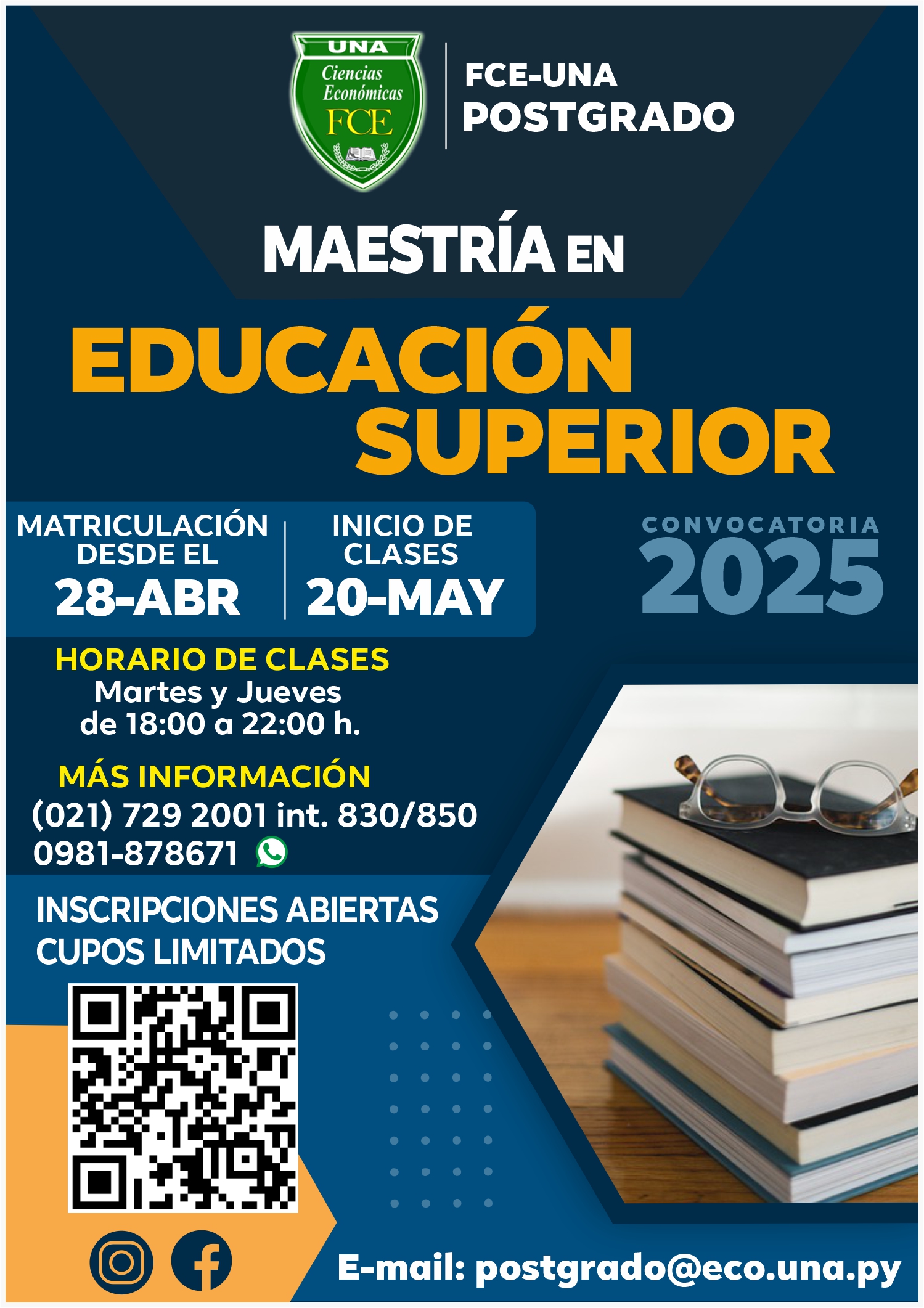 MAESTRÍA EN EDUCACIÓN SUPERIOR – Postgrado FCE